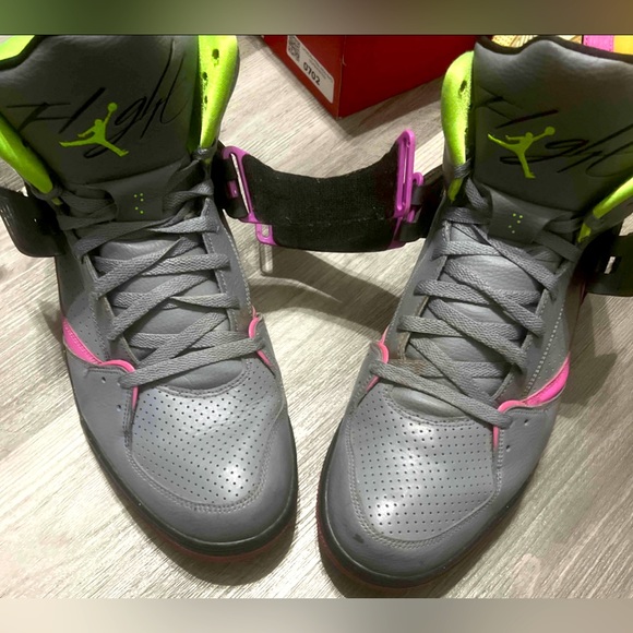 Jordan | Shoes | Air Jordan Flight 45 Retro High Og Cool Grey Lime ...